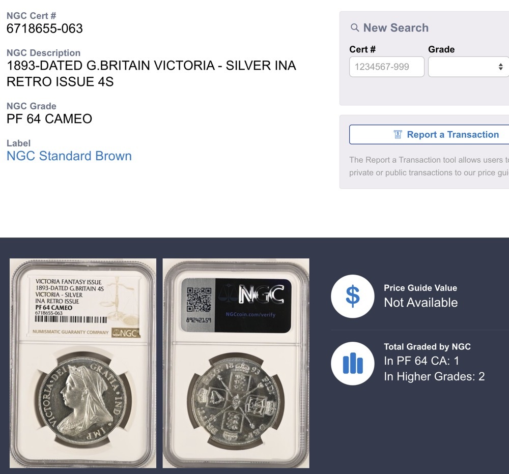 日終 NGC PF64 CAMEO 品 1893 イギリス 4S銀貨 ビクトリア + プルーフ//世界コイン 古銭 貨幣 硬貨 決済期限火曜日(ヨーロッパ)｜売買されたオークション情報 ...