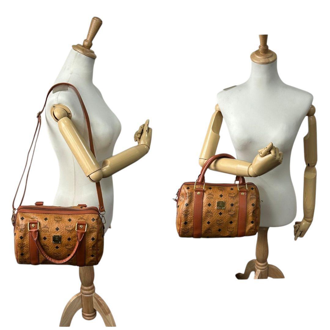 エムシーエム ハンドバッグ 2way 茶 ヴィセトス MCM ショルダー エムシーエム ハンドバッグ 2way 茶 ヴィセトス MCM ショルダー