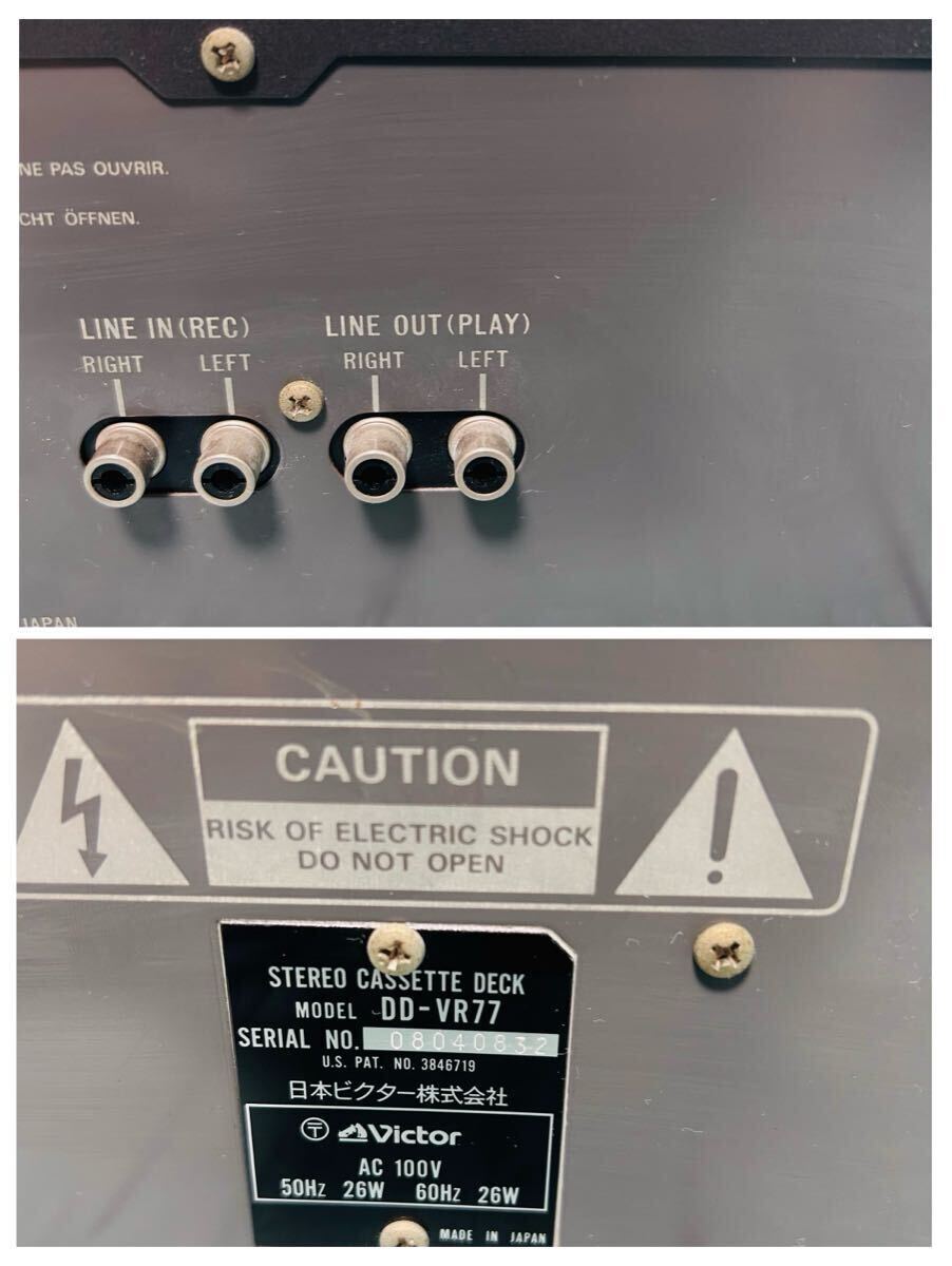 Yahoo!オークション - ビクター Victor DD-VR77 ステレオカセットデッ...