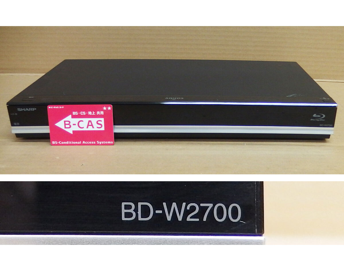 Yahoo!オークション - RD02 シャープ BD-W2700 BD/DVD/HDDレコーダー ...