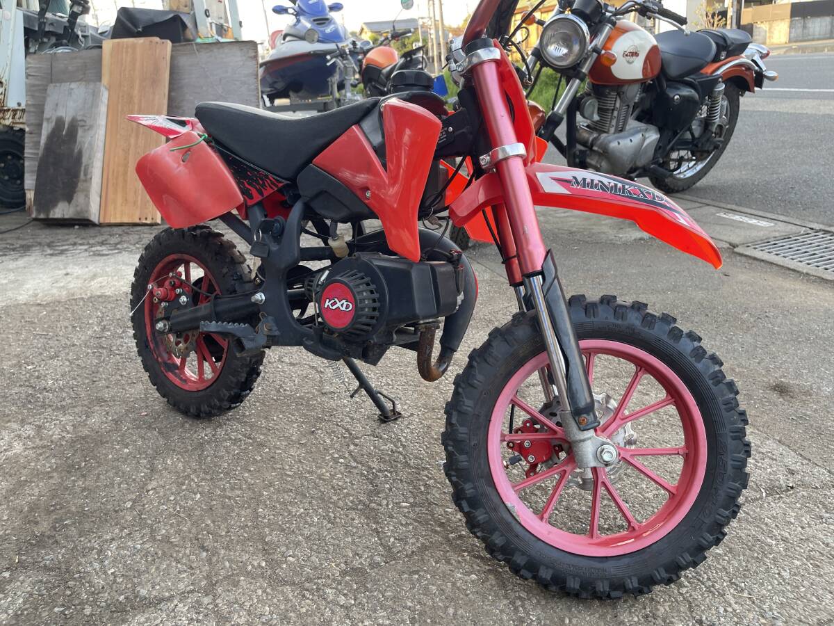 Yahoo!オークション - MINI KDX ミニKDX ポケバイ 子供用モトクロス ク...
