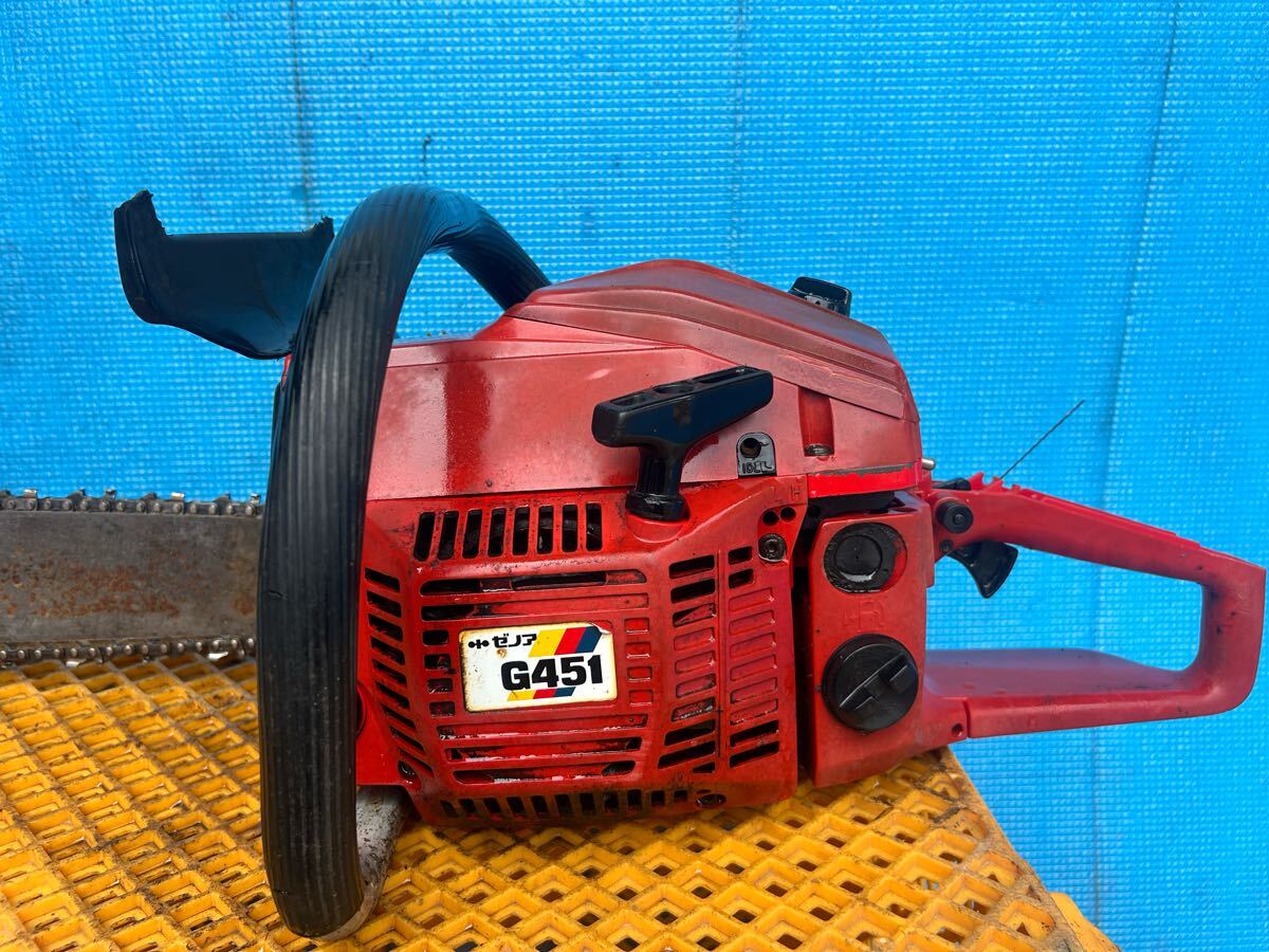 Yahoo!オークション - ゼノア チェンソー G451 45cc プロ機 切断機 山...