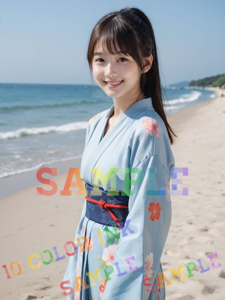 Yahoo!オークション - A155 10色インク 1点物 AI美女 ポスター 写真 人...