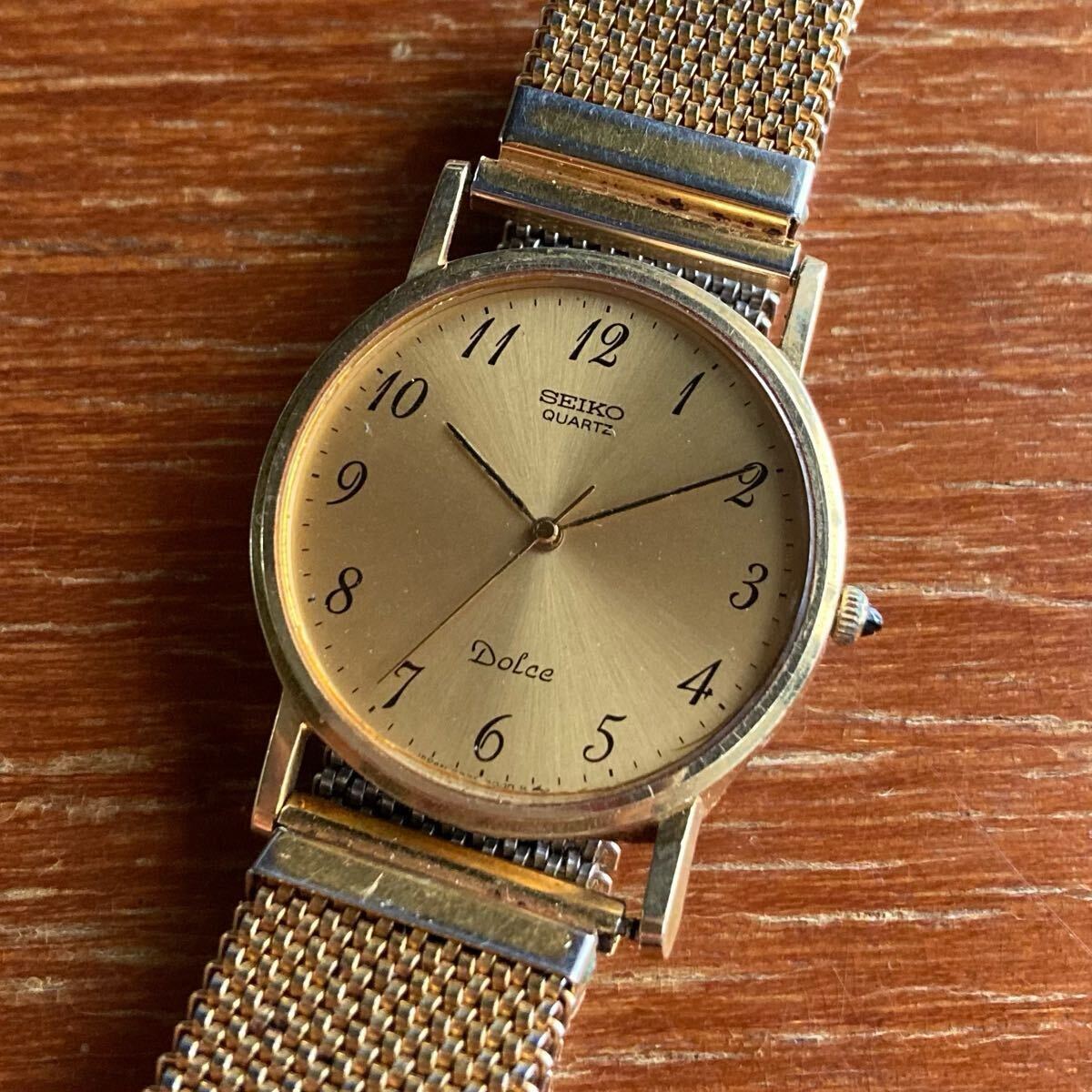 Yahoo!オークション - SEIKO セイコー ドルチェ 14K 7731-7000 クオー...