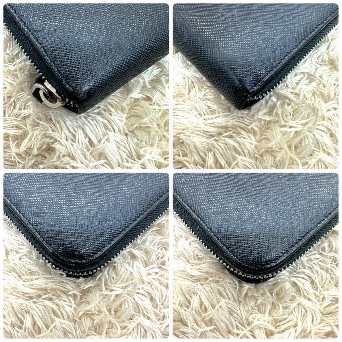 極美品/現行◇PRADA プラダ 長財布 サフィアーノレザー 型押し 極美品/現行◇PRADA プラダ 長財布 サフィアーノレザー 型押し