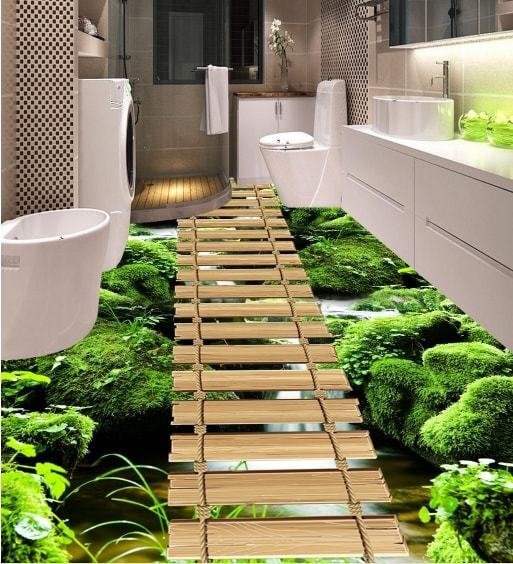 Yahoo!オークション - C476 巨大 3D フロアマット 2m 3m 危険 落とし穴...