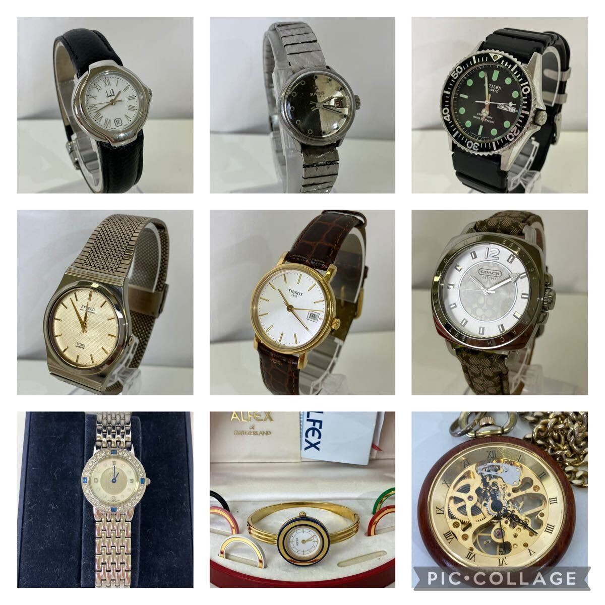 Yahoo!オークション - 【E542-i】時計 9点 まとめ 腕時計 dunhill RADO...