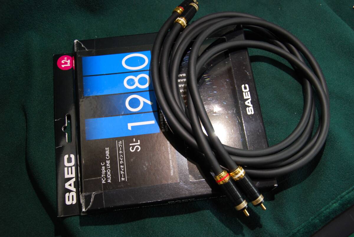 Yahoo!オークション - SAEC RCAラインケーブル SL-1980 1.2m 中古美品