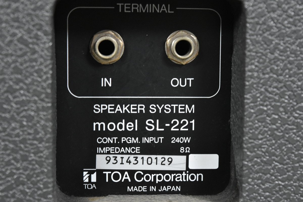 Yahoo!オークション - 【C】TOA SL-221 スピーカーペア トーア 3039339
