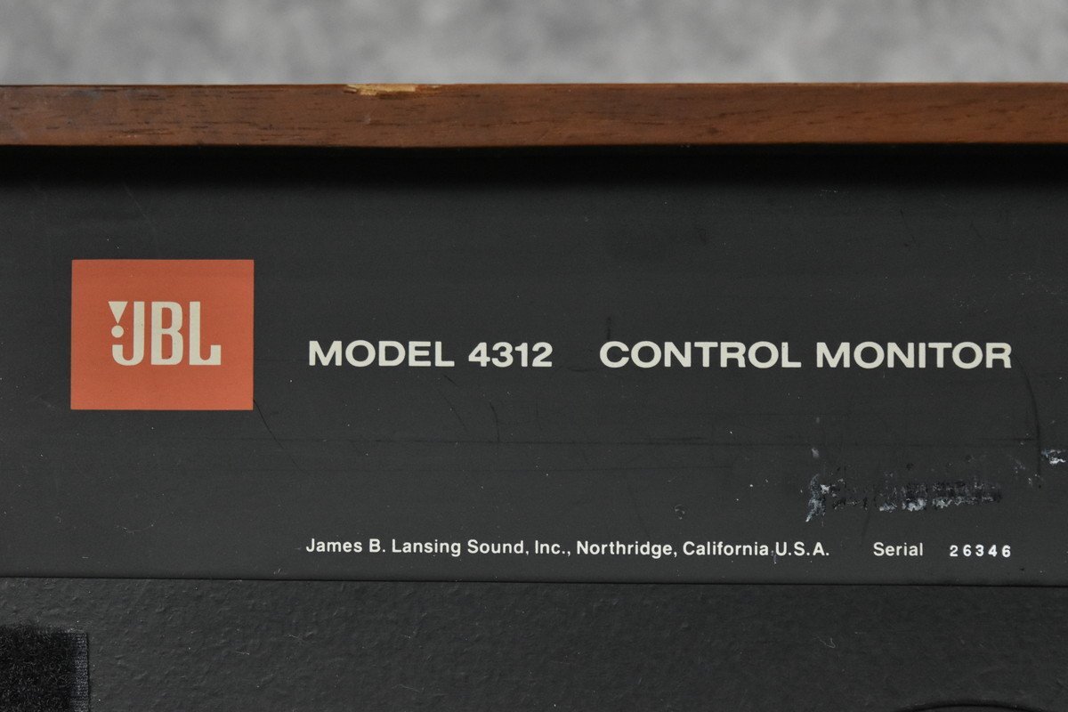 Yahoo!オークション - 【J】JBL 4312 CONTROL MONITOR スピーカーペア ...