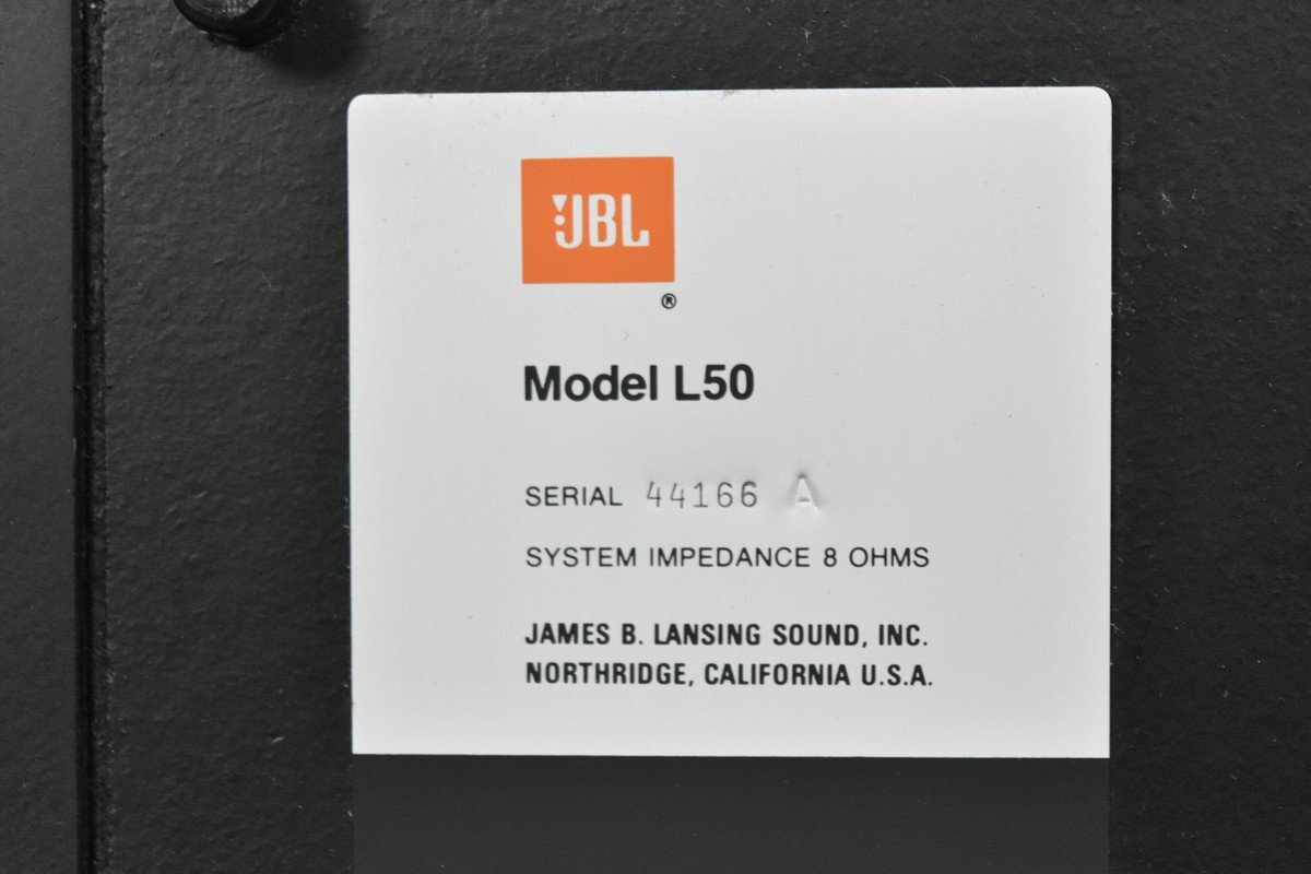 Yahoo!オークション - 【J】JBL L50 スピーカーペア 3042090