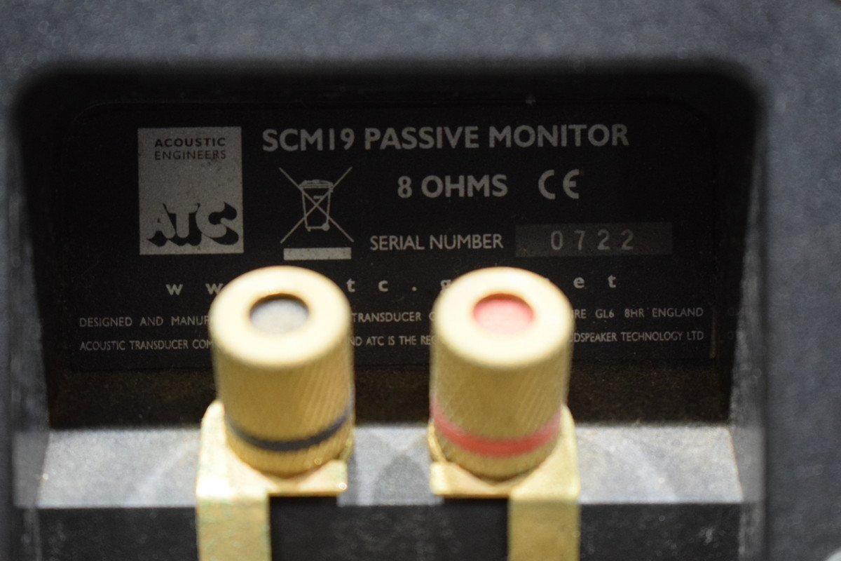 Yahoo!オークション - 【C】ATC SCM19 PASSIVE MONITER 8 OHMS スピー...
