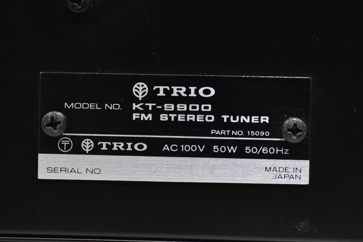 Yahoo!オークション - 【G】TRIO KT-9900 FMステレオチューナー トリオ...