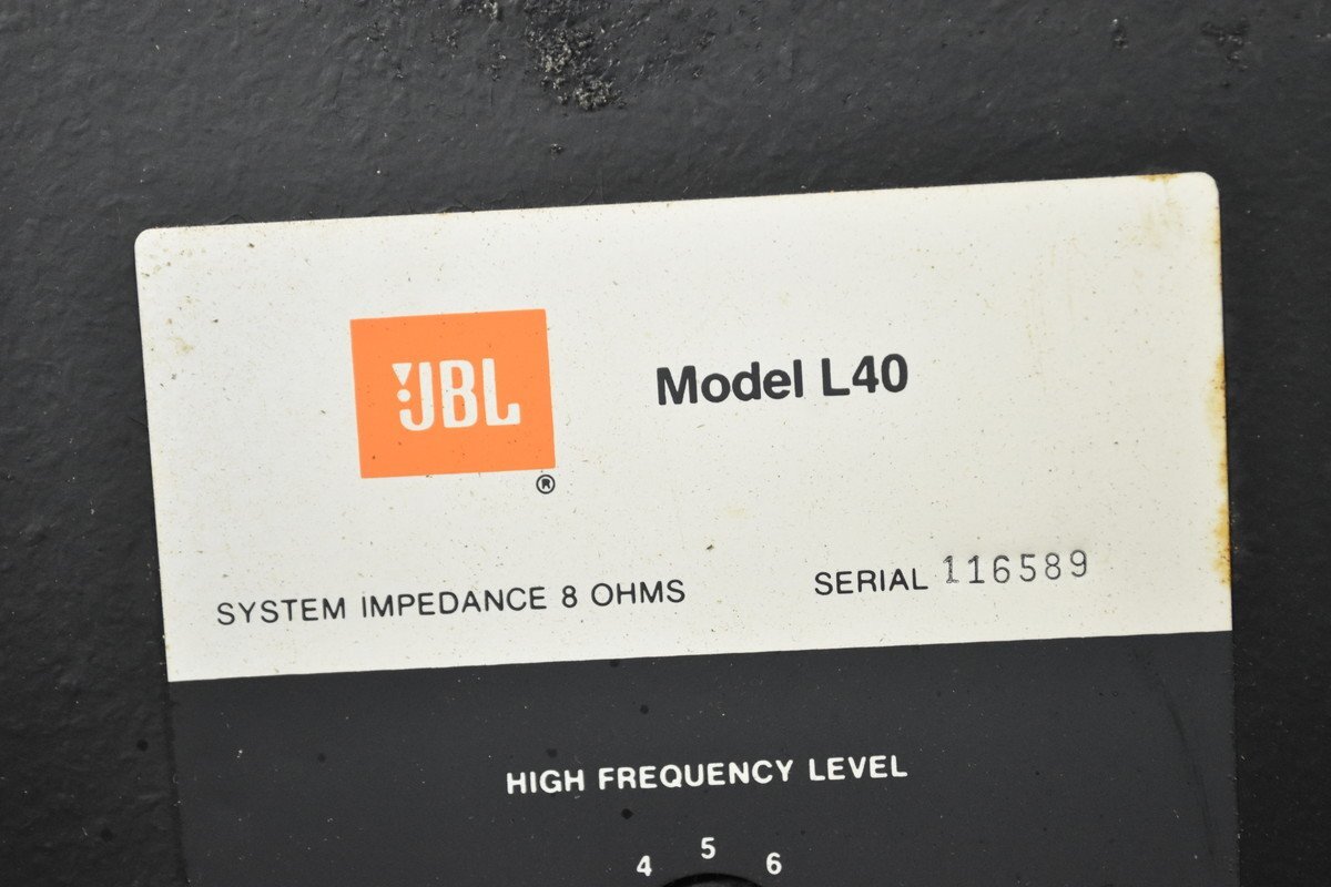 Yahoo!オークション - 【D】JBL L40 スピーカーペア 3055911