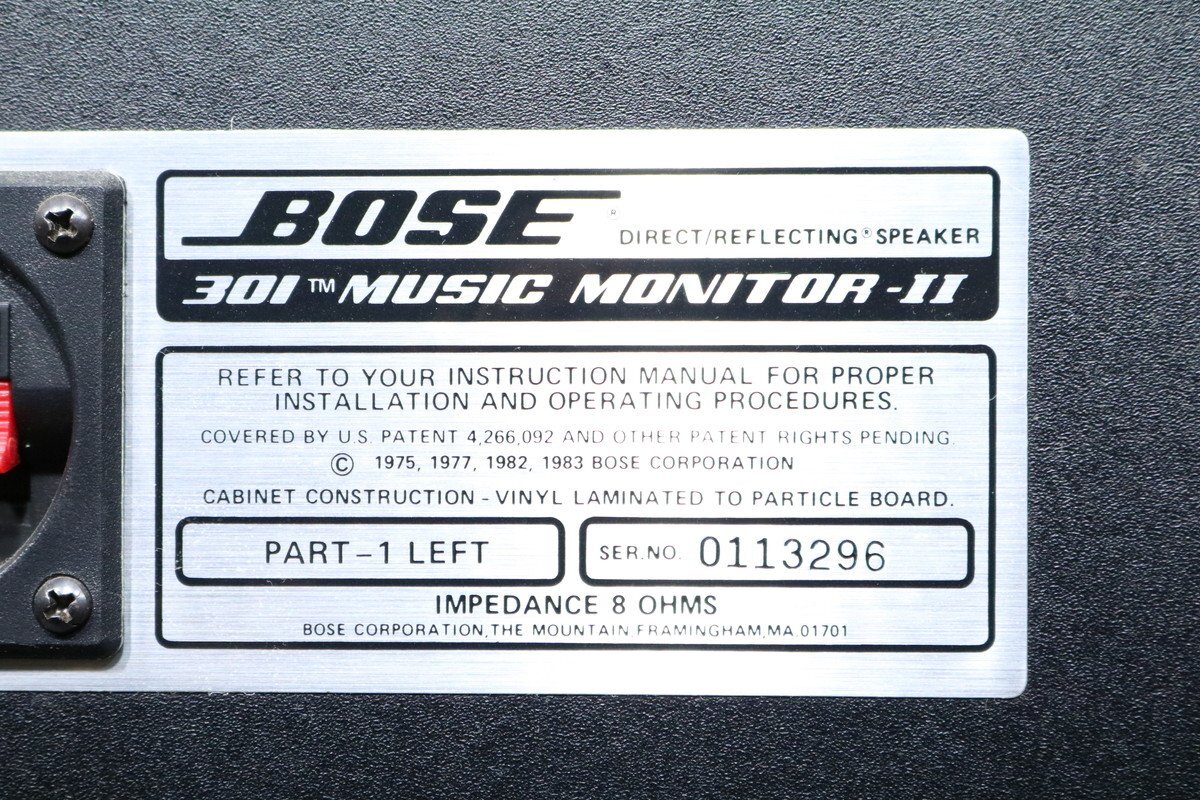 Yahoo!オークション - 【D】BOSE 301 MUSIC MONITOR-II スピーカーペア...