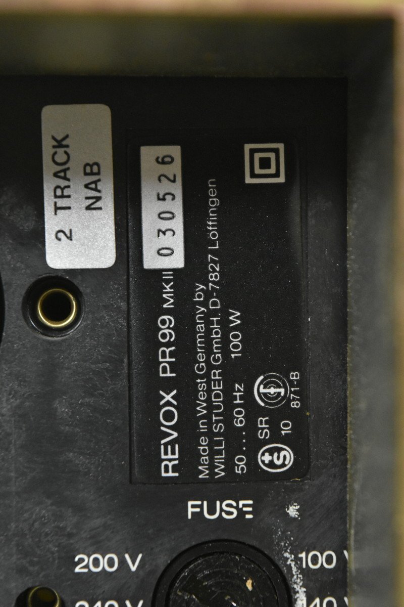 Yahoo!オークション - 【G】REVOX PR99 MKII/MK2 オープンリールデッキ...