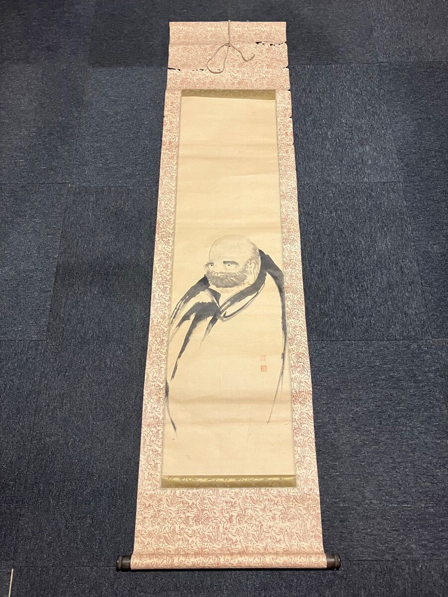 Yahoo!オークション - 【模写】掛軸 達磨 紙本 箱無 同梱可能 No.3323