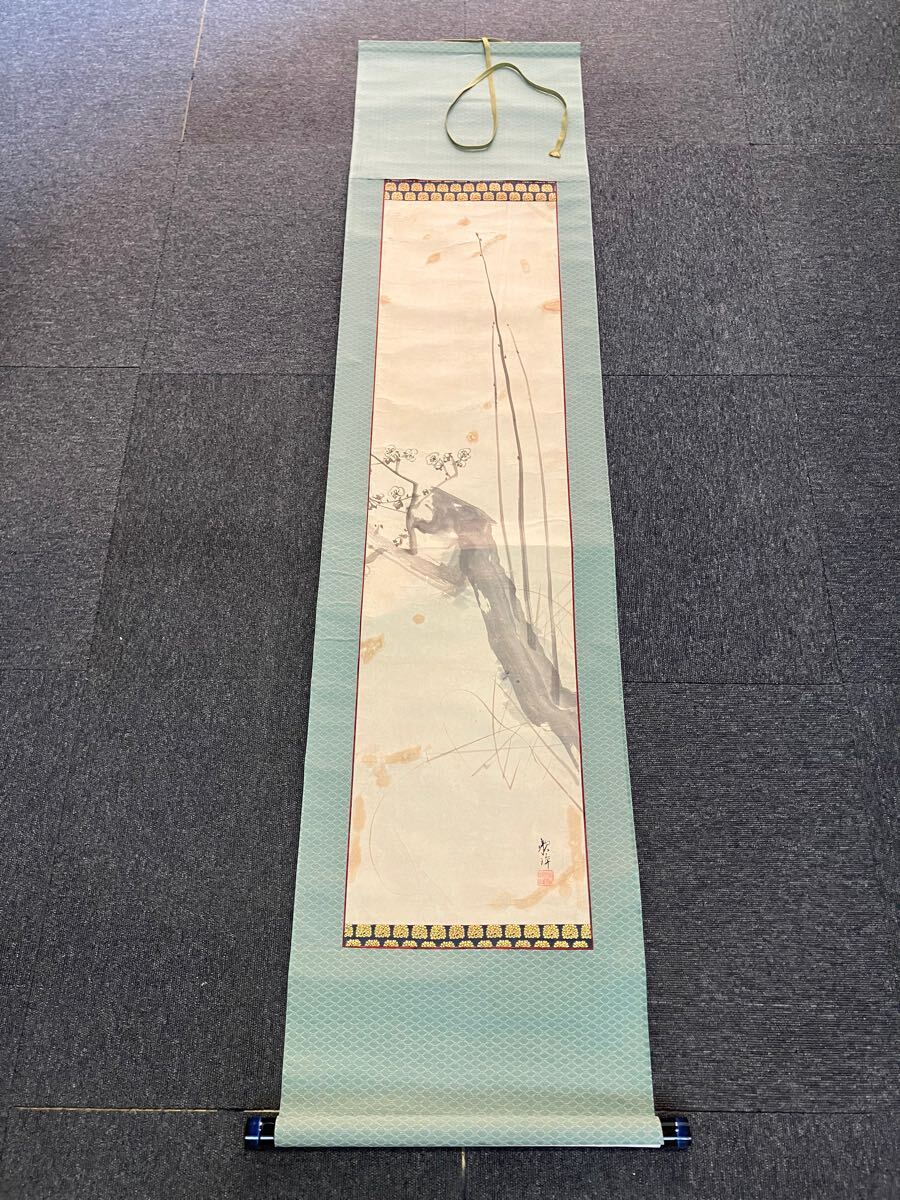 Yahoo!オークション - 【模写】掛軸 田中頼璋 梅図 年代物 時代物 紙本...