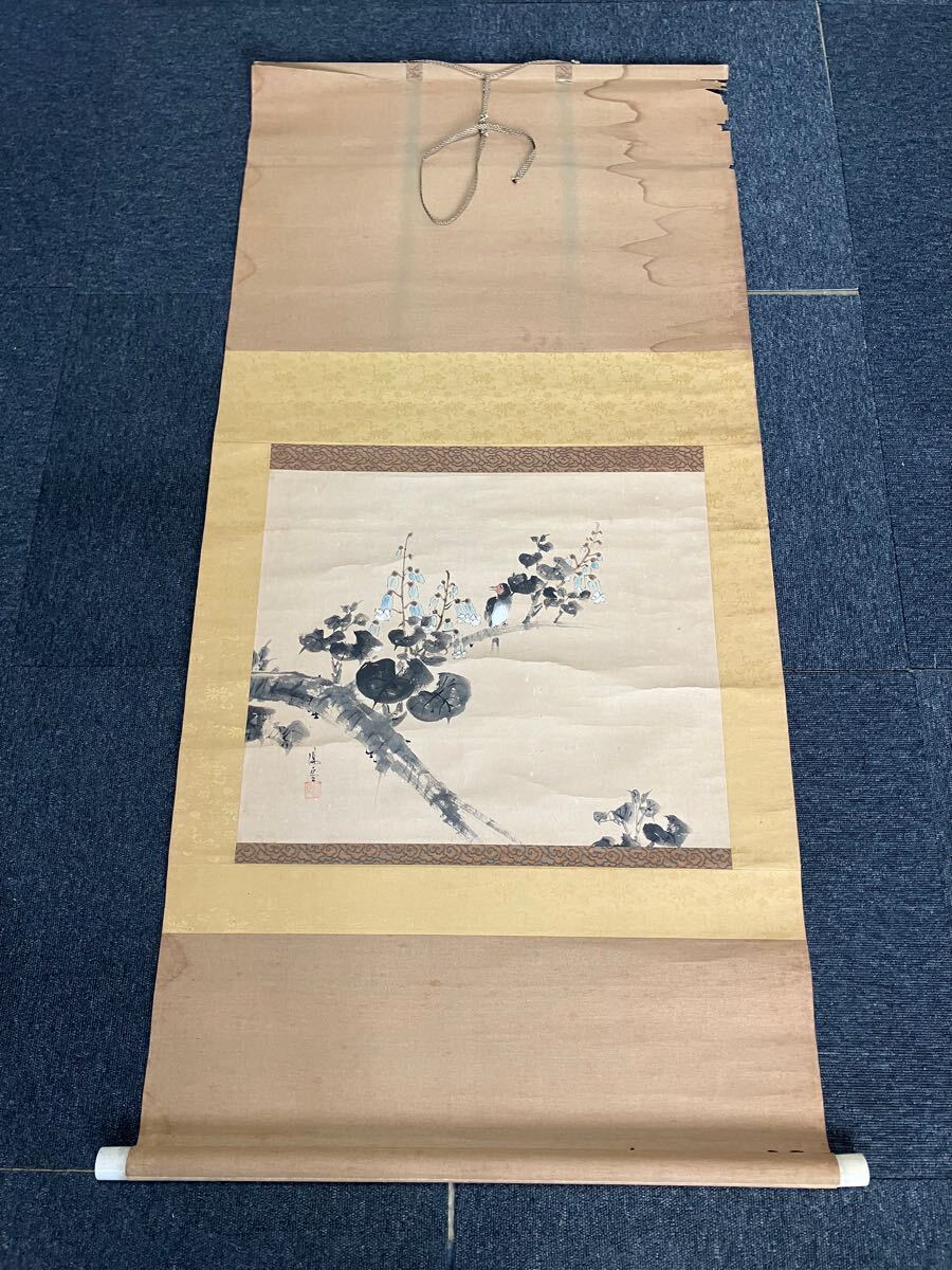 Yahoo!オークション - 【模写】掛軸 花鳥 紙本 箱無 同梱可能 No.3462