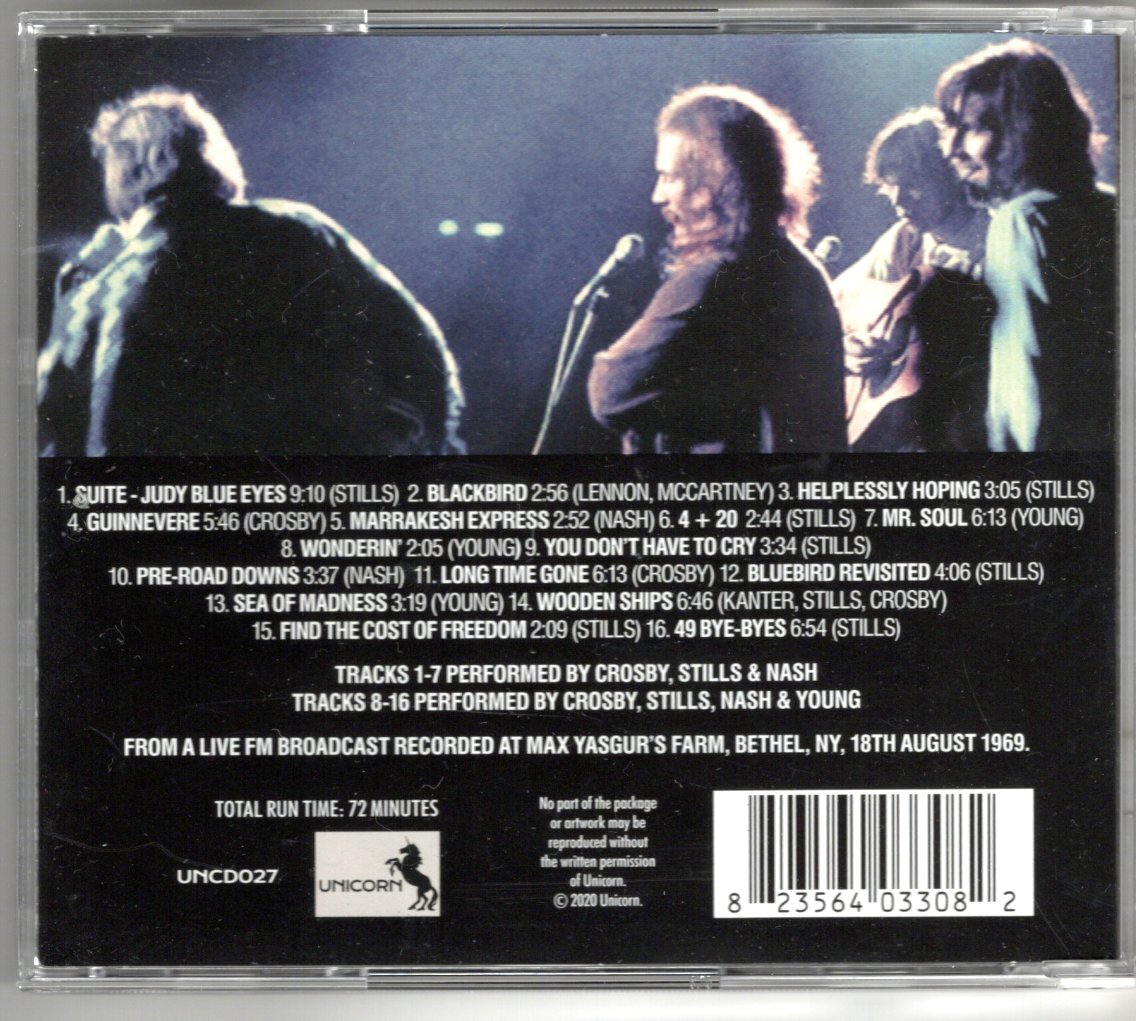 Yahoo!オークション - CROSBY STILLS NASH&YOUNG/WOODSTOCK '69