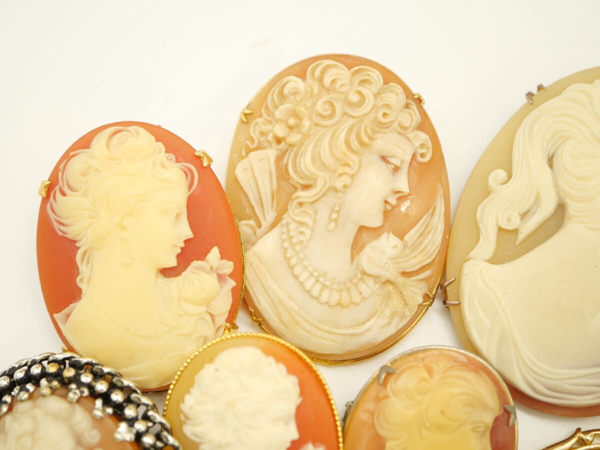 Yahoo!オークション - 【C98】カメオ CAMEO カメオ系 シェルカメオ ブ...