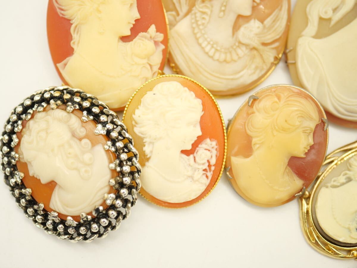 C98 カメオ CAMEO カメオ系 シェルカメオ ブローチ など ヴィンテージ ビンテージ アクセサリー 大量 まとめ売り まとめ TIA(中古)のオークション落札情報
