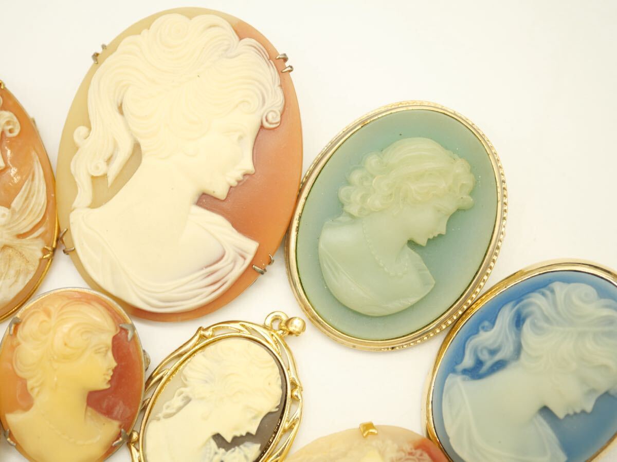 Yahoo!オークション - 【C98】カメオ CAMEO カメオ系 シェルカメオ ブ...