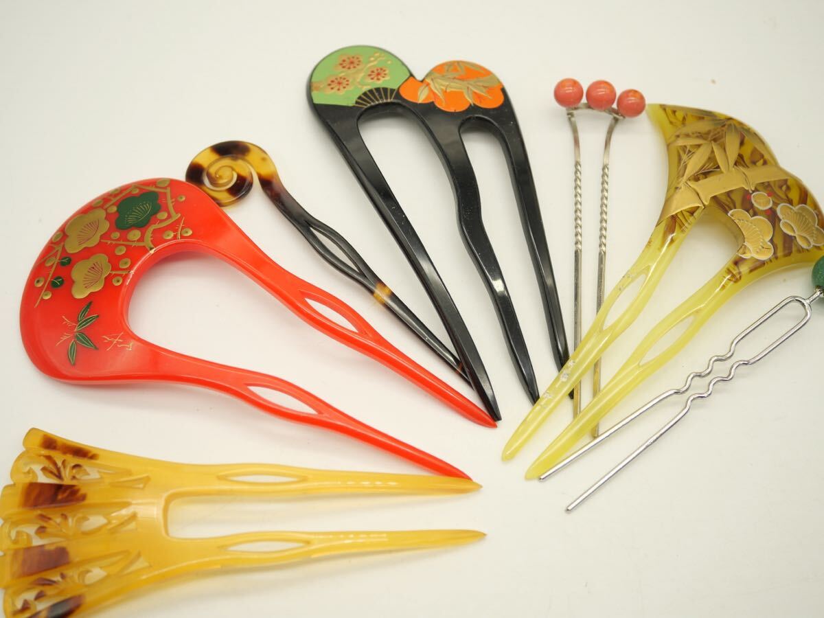 Yahoo!オークション - 【D63】かんざし 和装小物 着物 髪 和服 昭和レ...