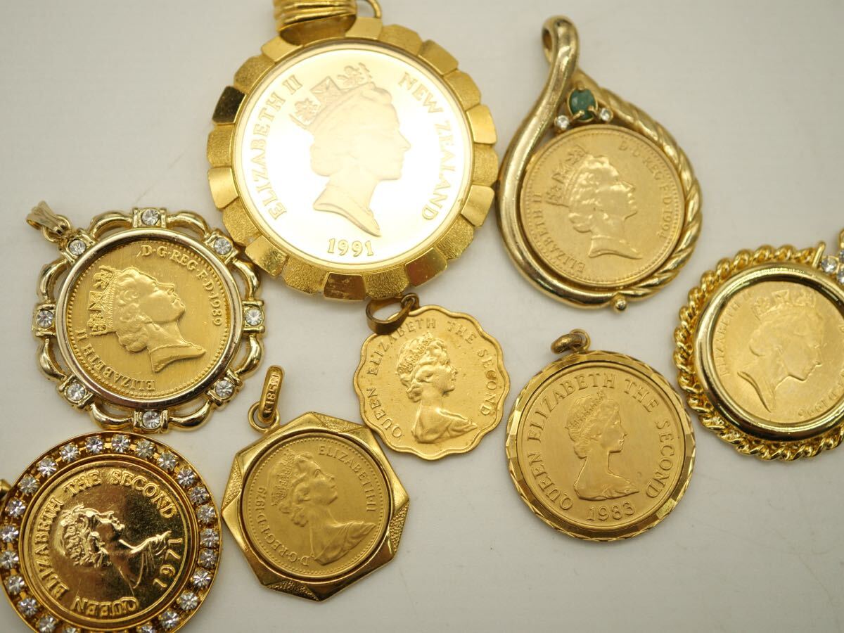 Yahoo!オークション - 【B98】コイントップ エリザベス など ペンダン...