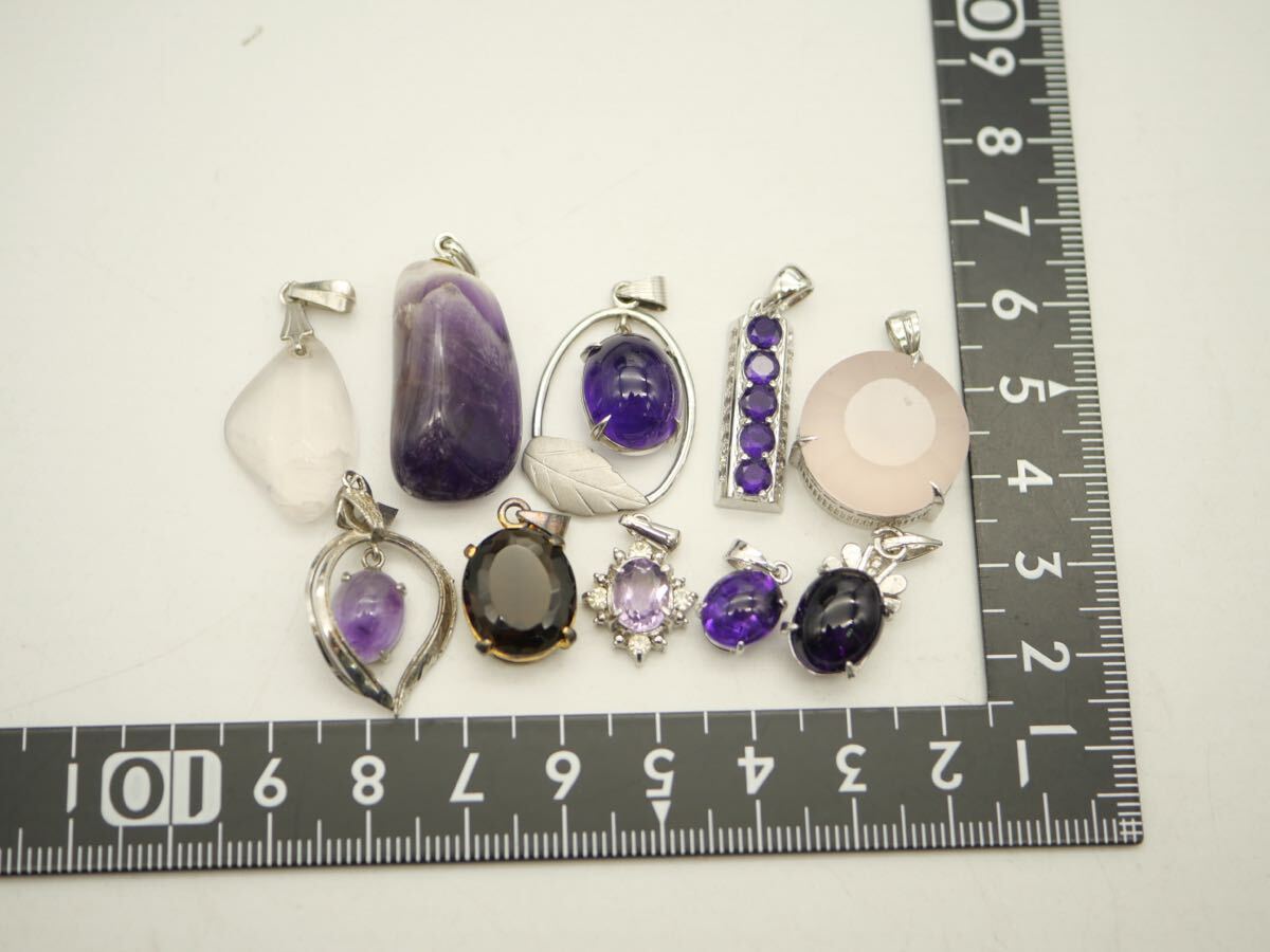 Yahoo!オークション - 【D59】クォーツ系 アメジスト など ペンダント...