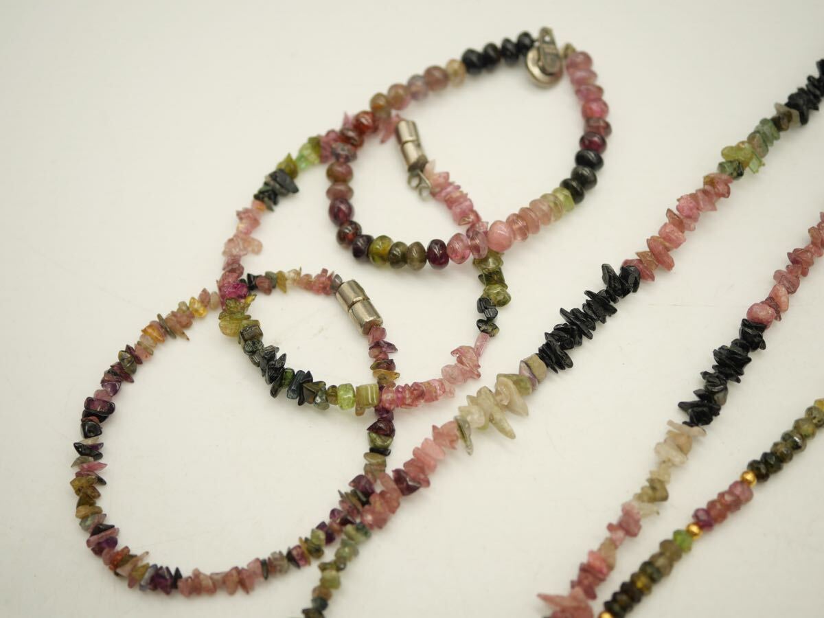 Yahoo!オークション - 【A28】 トルマリン ネックレス ブレスレット ヴ...