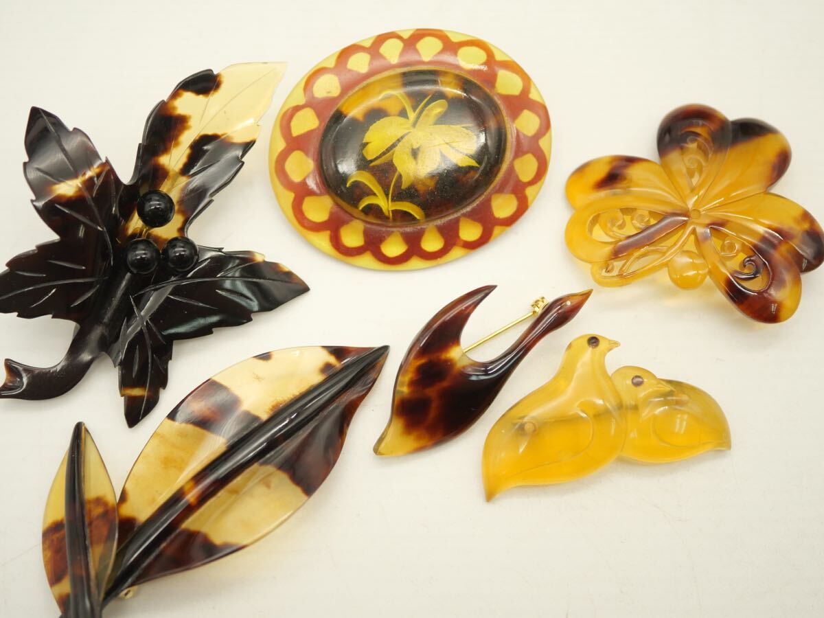 C86 鼈甲 ベッコウ べっ甲 張りべっ甲 ブローチ ヴィンテージ ビンテージ アクセサリー 大量 まとめ売り まとめ TIA(べっ甲)｜売買されたオークション情報、yahooの商品情報を ...