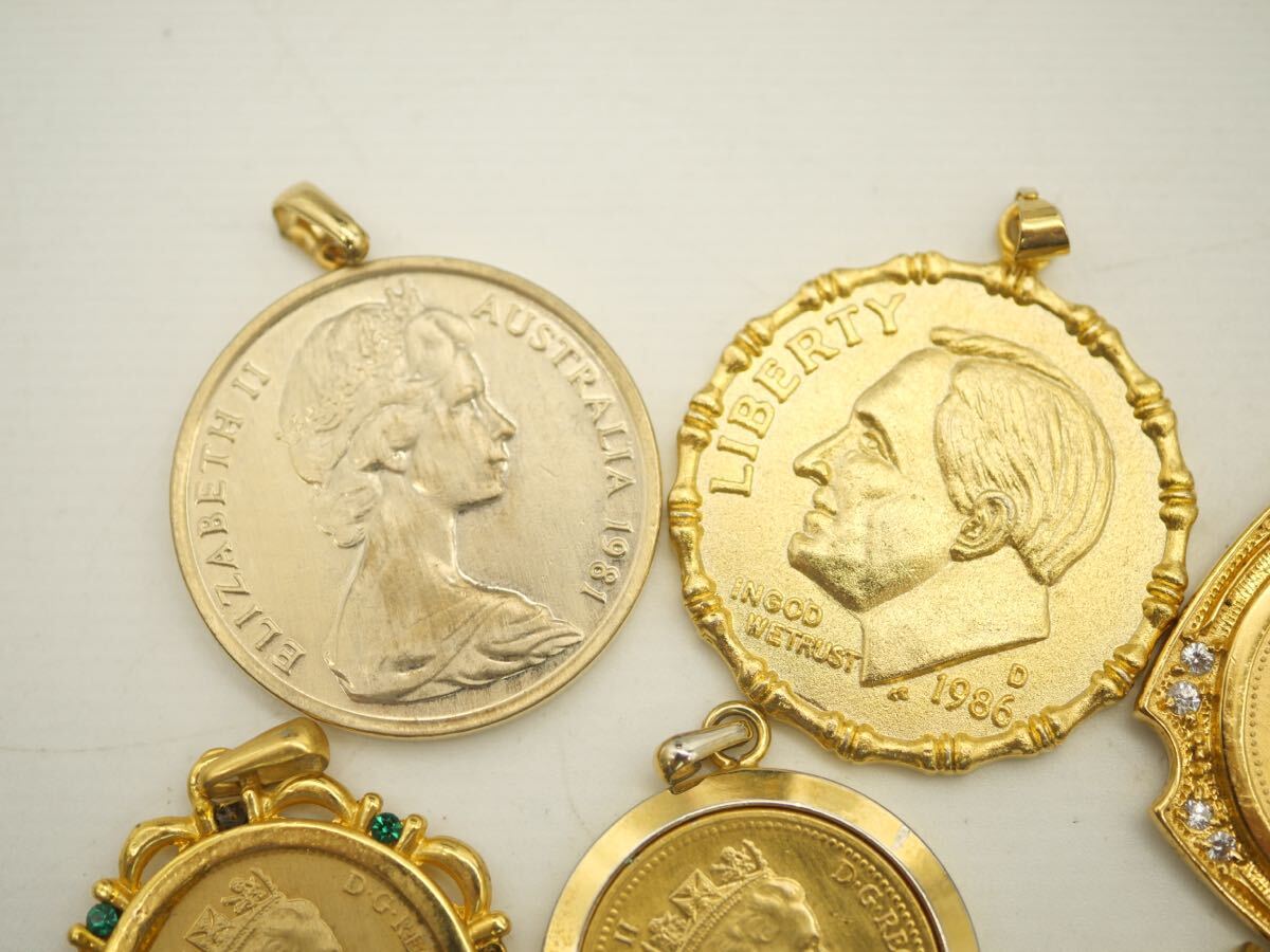 Yahoo!オークション - 【B98】コイントップ エリザベス など ペンダン...