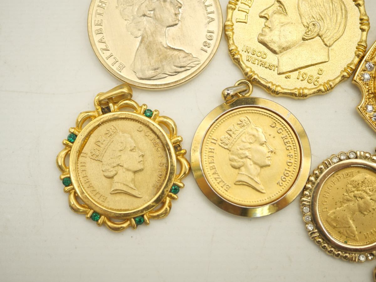 Yahoo!オークション - 【B98】コイントップ エリザベス など ペンダン...