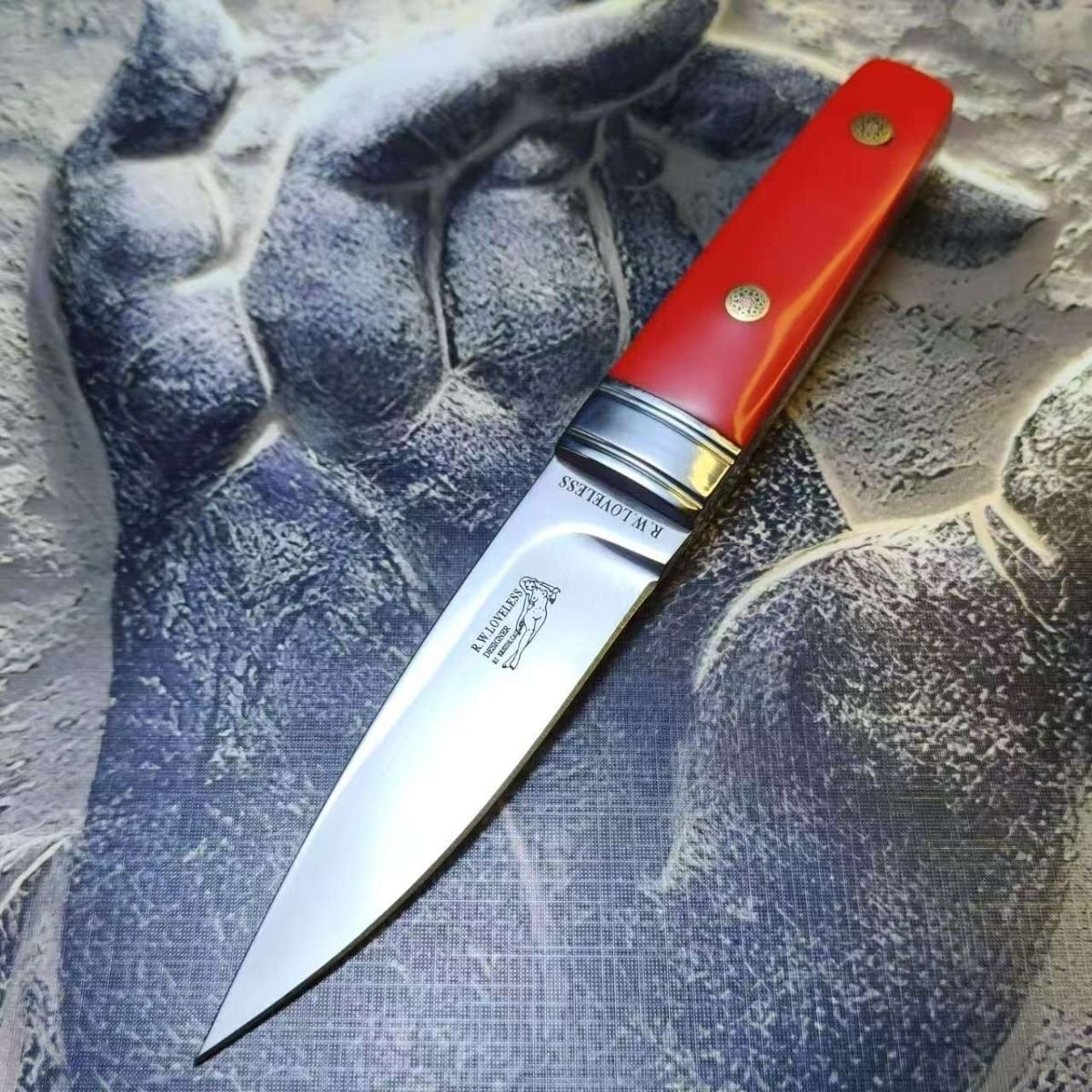 Yahoo!オークション - M390 刃厚3mm 超高品質 アウトドアナイフ 果物ナ...