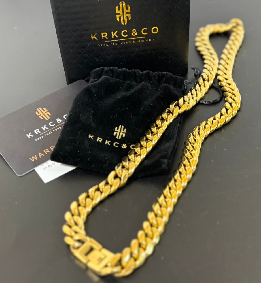 Yahoo!オークション - KRKC＆CO 喜平ネックレス 長さ約61cm 幅約1.1...