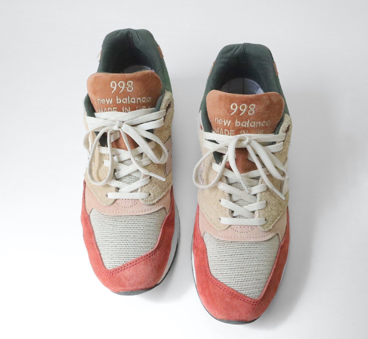 KITH × New Balance 998 スニーカー オレンジ/グリーン 29cm U998KH1 23SS スエードレザー USA製 キス ニューバランス ZZ3(29.0cm)｜売買さ ...