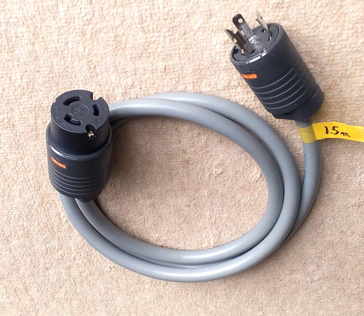 Yahoo!オークション - 200V 延長コード 接地2P 250V 20A L6 20準拠