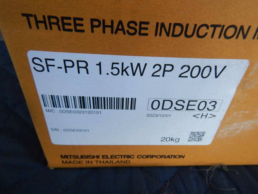 Yahoo!オークション - 即決税0円未使用品三菱三相モートルSF-PR1.5kw 2...