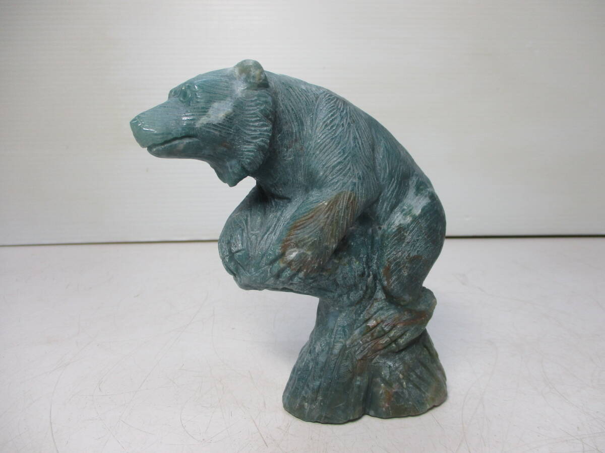 Yahoo!オークション - 天然 メノウ 瑪瑙 彫刻 熊置物 740g