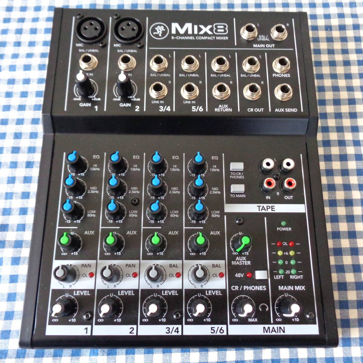 Yahoo!オークション - MACKIE MIX8 8チャンネル マッキー アナログミキ...