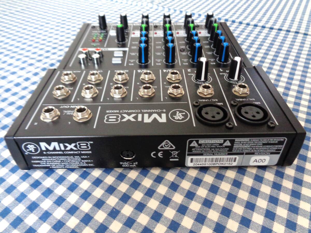 Yahoo!オークション - MACKIE MIX8 8チャンネル マッキー アナログミキ...