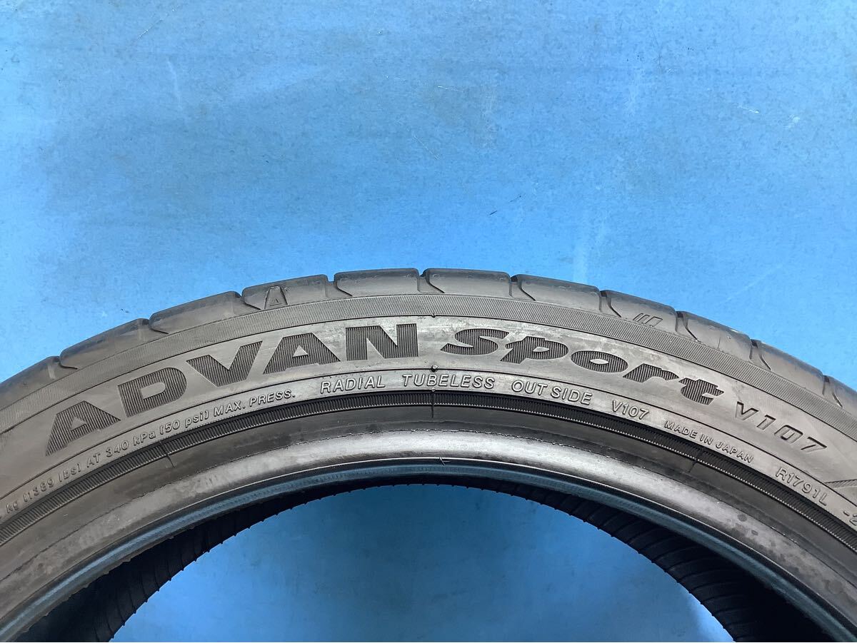 Yahoo!オークション - 225/40ZR18 22年 ヨコハマ ADVAN SPORT V107 中...