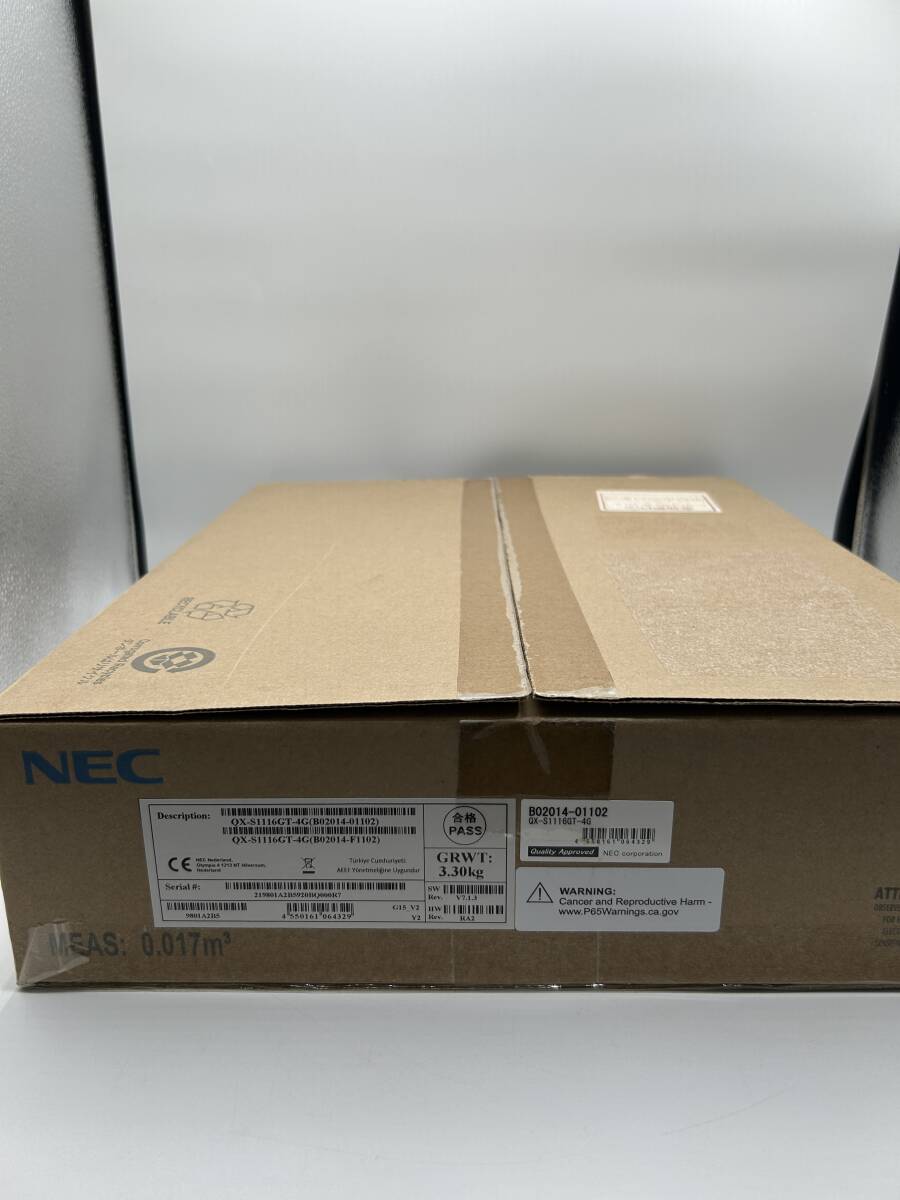 NEC QX-S1116GT-4G 1GbEベーシック・レイヤ2スイッチ 新品未使用 NEC QX-S1116GT-4G 1GbEベーシック・レイヤ2スイッチ 新品未使用
