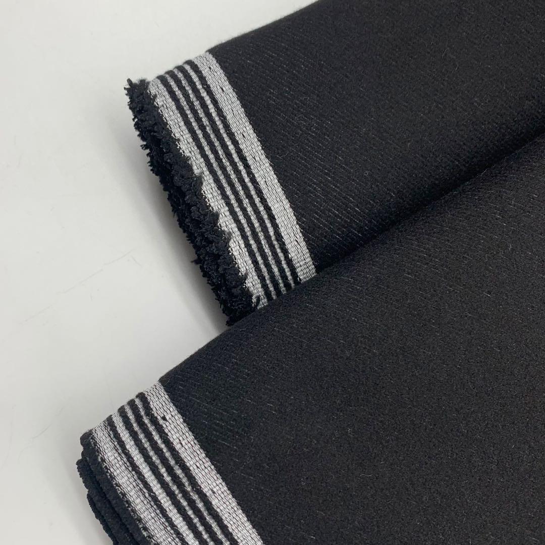 Yahoo!オークション - S76 表起毛ストレッチデニム 3m ブラック 生地 ...