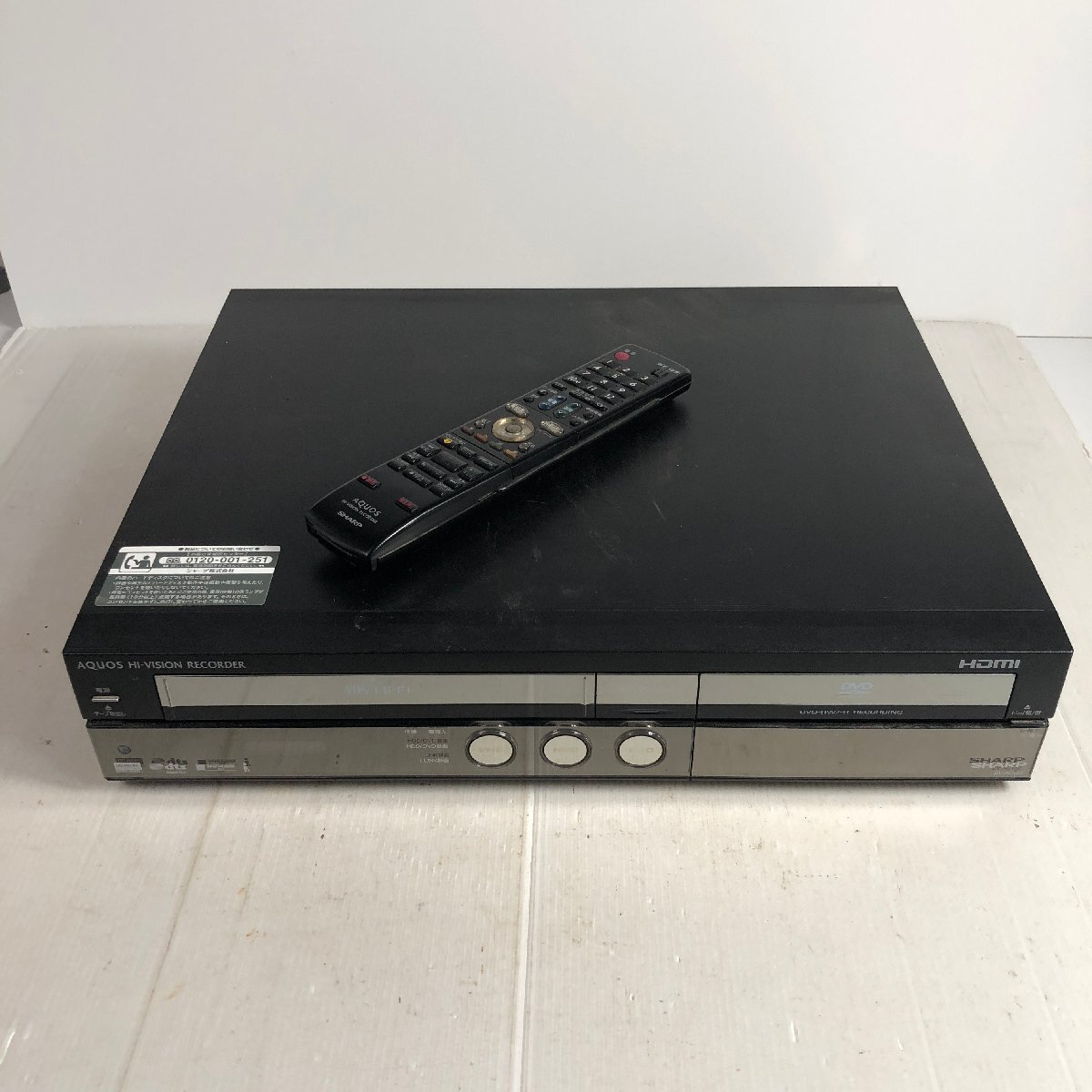 Yahoo!オークション - Y8-460 シャープ/SHARP HDD/DVD レコーダー VHS ...