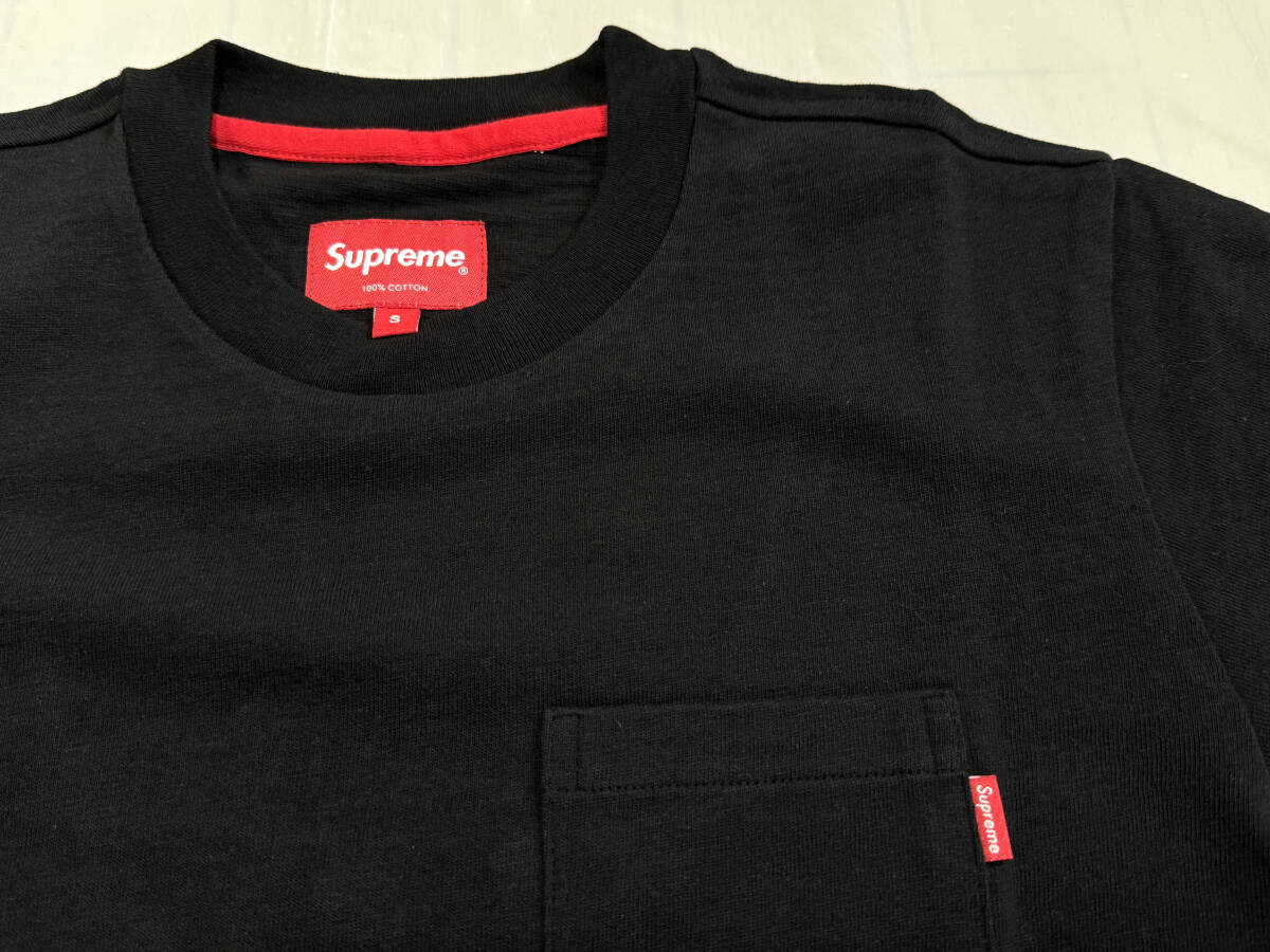 Yahoo!オークション - 希少 新品 黒×赤ピスネーム Supreme 12FW Pocke...