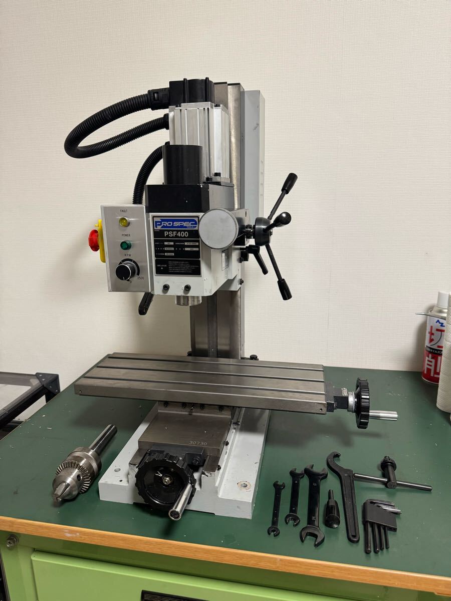 Yahoo!オークション - プロスペック PSF400-VDR 小型卓上フライス盤