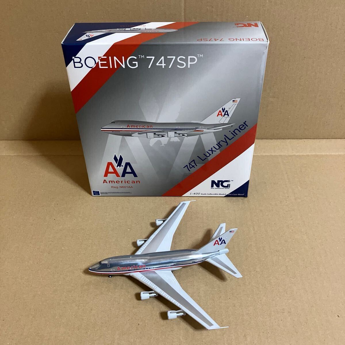 Yahoo!オークション - NG MODEL 1/400 アメリカン航空 B747SP N601AA ...