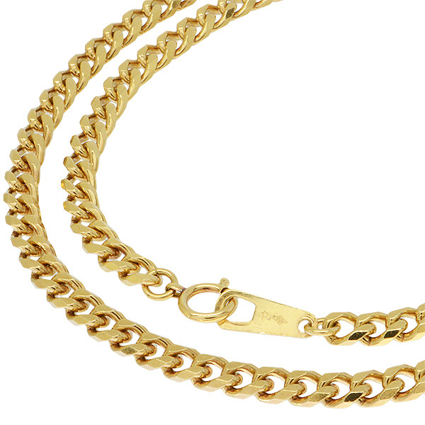 Yahoo!オークション - K18YG 8面シングル 喜平ネックレス 40cm 30.2g A...